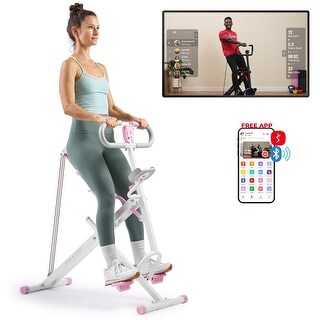 Sunny Row-N-Ride® Squat & Glute Machine in Pink P2100 SMART - Bed Bath ...