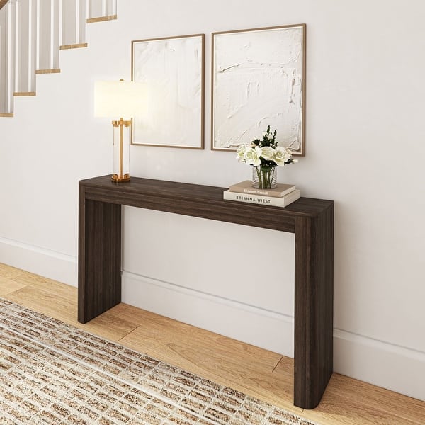 Plank and Beam Contour Console Table - On Sale - Bed Bath & Beyond ...