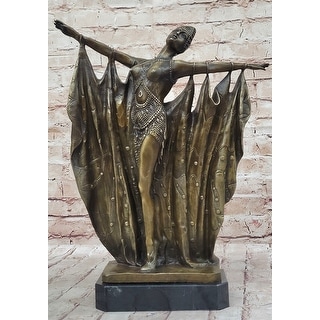 Demetre Chiparus Vintage Reproduction Art Deco Dancer Showgirl Curtain ...