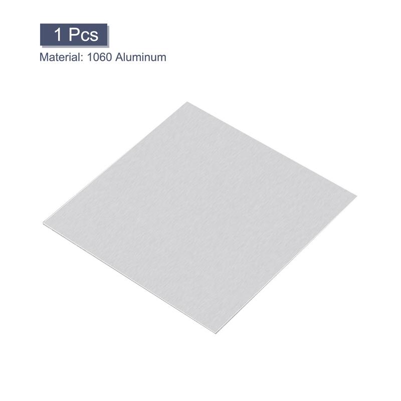 80mm x 80mm x 1mm Rectangle 1060 Aluminum Sheet Flat Metal Plate Stock ...