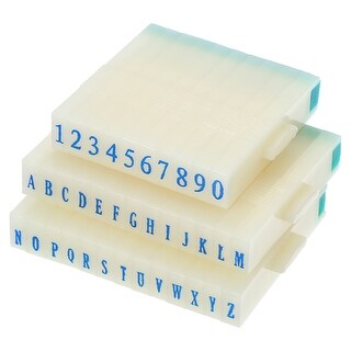 Detachable Number Letter Stamp Plastic Font Numeral 0-9 Alphabet A-Z ...