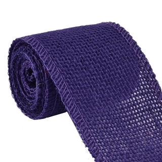 Wedding Jute Belt String Strap Arts Craft Burlap Ribbon Roll Purple 2.2 ...