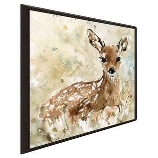 "Fawn In Spring" by Carol Robinson Print on Floating Canvas - Bed Bath ...