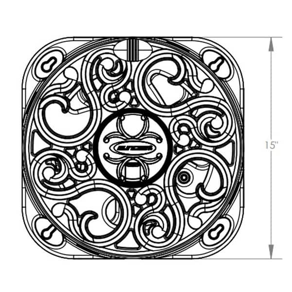 Suncast Sidewinder 60 Foot Side Scroll Decorative Wall Mount Hose Reel ...