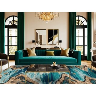 Ginza Six Washable Tide Pools Hawaiian Area Rug - Bed Bath & Beyond ...