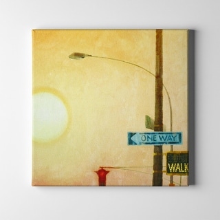 ONE WAY Street Vintage Canvas Wall Art - Bed Bath & Beyond - 37183109