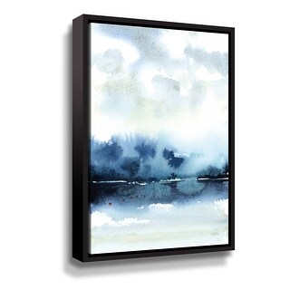 Deep Blue Lake Floater-Framed Gallery Wrapped Canvas - Bed Bath ...