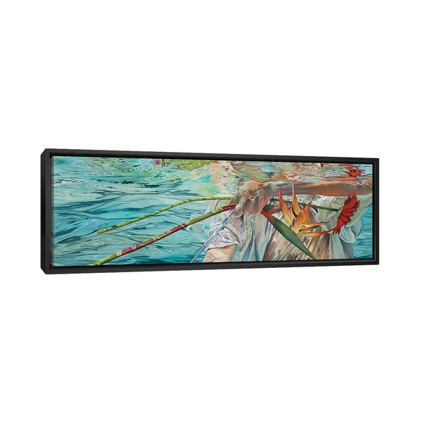 Icanvas In A Strange Sea By Josep Moncada Framed Canvas Print Bed