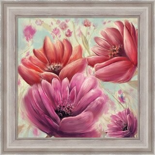 Anthony Christou 'Pastel Poppies' Framed Art - Bed Bath & Beyond - 33491465