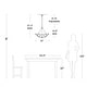 Rosa Glam 3-Light Daisy Crystal Glass Flower Chandelier - Bed Bath ...