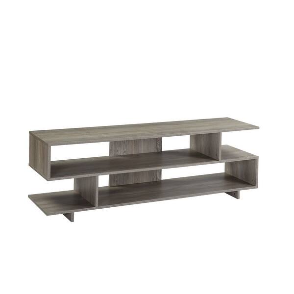 59''L Abhay Casual Wooden 3-Tier TV Stand with 6 Irregular Shelf ...