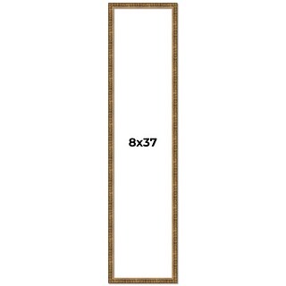 8x37 Frame Gold Kingsley Distressed Solid Wood Picture Frame Width ...