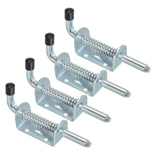 4Pcs Spring Loaded Latch Pin 5" Iron Security Latch Sliding Barrel Bolt ...