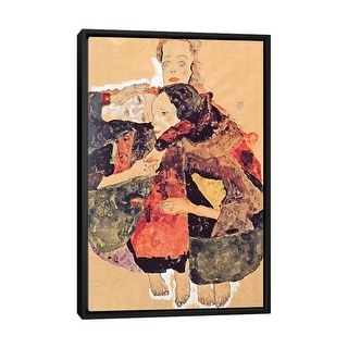 iCanvas "Group of Three Girls" by Egon Schiele Framed - Bed Bath ...