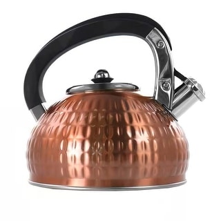 3-Liter Stainless Steel Whistling Teapot Kettle in Copper - Multi - Bed ...