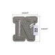 Letter Patch Iron on Alphabet N Patches Embroidered 2 x 2 Inch - Bed ...
