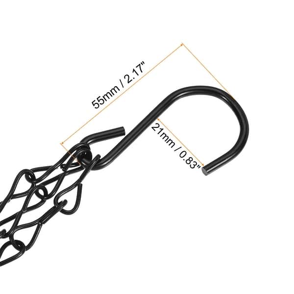 Hanging Chains 33cm Extension Link S Hooks Adjustable 3 Point Holder ...