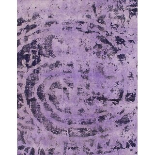 Ahgly Company Machine Washable Abstract Purple Area Rugs - Bed Bath ...