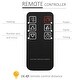 HOMCOM Electric Fireplace with Storage Door Cabinets, LED Log Flame ...