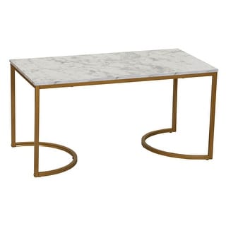 Household Essentials Half Moon Rectangular Coffee Table - 21.7"L x 39.4 ...