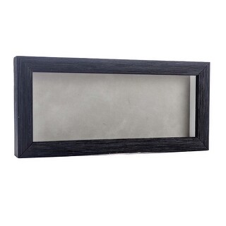 16x28 Shadow Box Frame Barnwood Black Wood | 1" Usable Display Depth ...