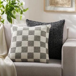 Alfonso Checkered Throw Pillow - Bed Bath & Beyond - 37913650