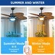 Moasis 52" Palm Leaf Ceiling Fan with Light Tropical Style with Remote ...