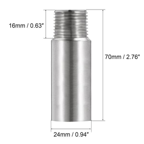 Shower Head Extension Arm Stainless Steel Male to Female Thread Cast ...