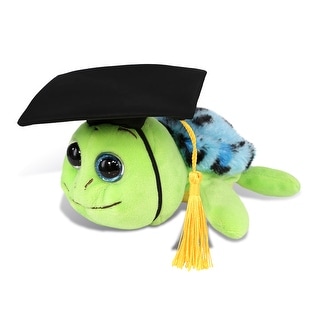 DolliBu Big Eye Blue Shell Sea Turtle Graduation Plush with Cap - 6 ...