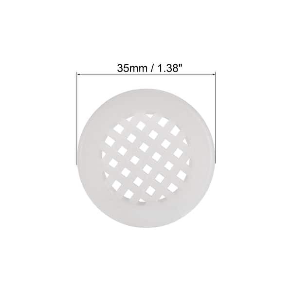 Mesh Hole Air Vents Plastic Soffit Vent 29mm Hole Dia 3mm Height 50pcs ...