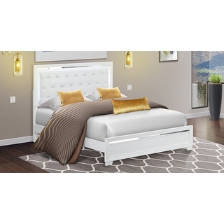 East West Furniture Pandora Wooden Queen Bed - Wood Bed Frame with ...