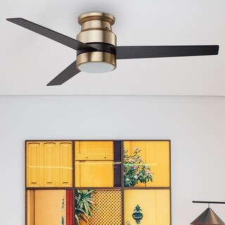 Aurora 52-inch Indoor Smart Ceiling Fan with Wall Control,LED Light Kit ...