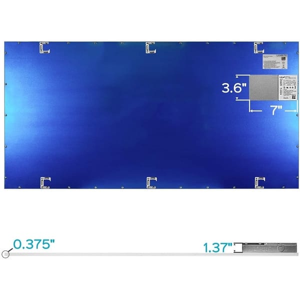 Luxrite LED Light Flat Panel, 2x4 FT, 72W, 6500K Daylight White, 8550 ...