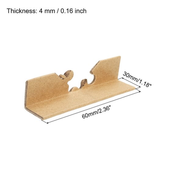 Adjustable Cardboard Corner Protector Package Frame 60x30mm Thick 4mm ...
