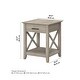 Key West End Table with Storage by Bush Furniture - On Sale - Bed Bath ...