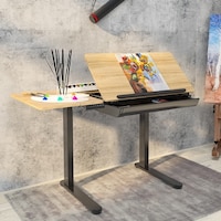 FlexiSpot Height Adjustable Drafting Table Multi-Function Drawing Table ...