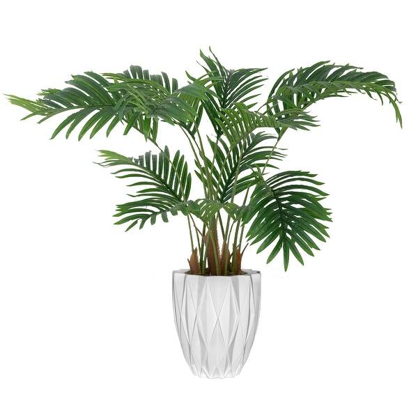 Vintage Home Artificial Faux Real Touch 4.42 Feet Tall Palm Tree With ...