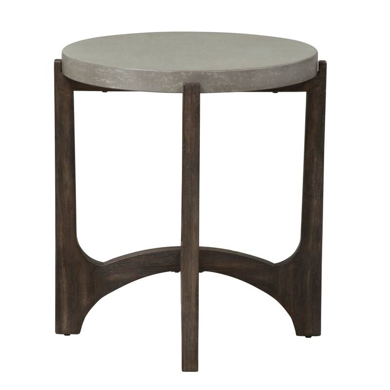 Cascade Wire Brush Rustic Brown 3 Piece Set (1-Cocktail 2-End Tables ...