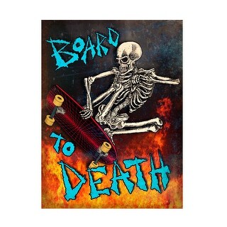 RetroPlanet 'Board To Death' Canvas Art - Bed Bath & Beyond - 39504536