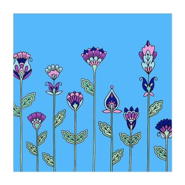 Simple Flowers Drawing Botanical Botany Feminine Art Print/Poster - Bed ...