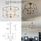 Alisar Mid-century Modern Drum Chandelier Farmhouse Lantern Dining Room ...