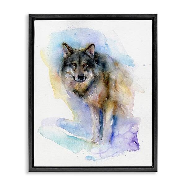 watercolour wolf