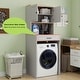 Over The Washer Dryer Storage Cabinet For Compact Washing Machines ...
