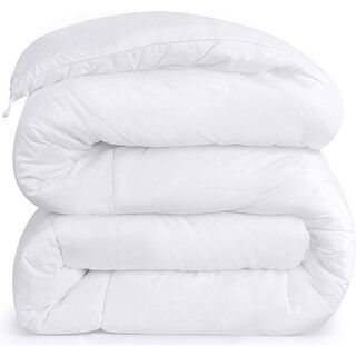 All Season Comforter Full Size,White Comforter Full,Plush Siliconized ...