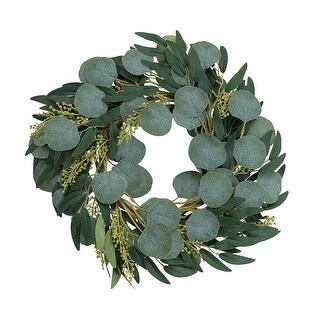Mixed Greenery Wreath, Farmhouse, DIY, Wedding Supplies, Home Decor, 1 ...