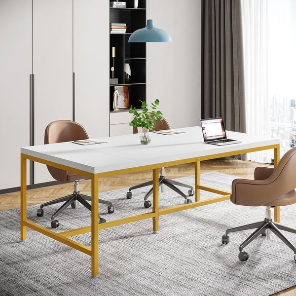Small Conference Table 6FT Meeting Seminar Table Rectangular Meeting ...