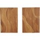 Brown Wooden Wavy Carved Abstract Home Wall Decor (Set of 2) - Bed Bath ...
