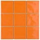 Merola Tile Twist Square Orange Sunset 11-3/4" x 11-3/4" Ceramic Wall ...