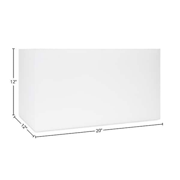 rectangular lamp shades white