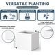 Tall Concrete Square Plant boxes / Large Indoor and Outdoor flower ...